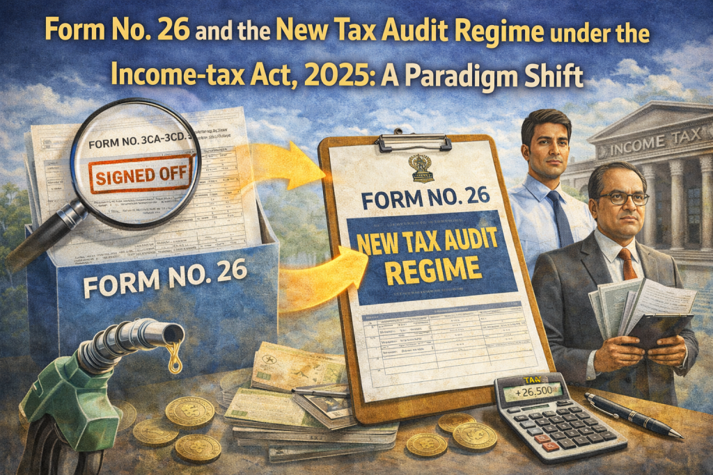 Form No. 26 and the New Tax Audit Regime under the Income‑tax Act, 2025 ...